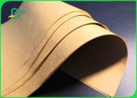 China 40gr Food Grade Brown Kraft Paper Roll For Flower Package Strong Folding Resistance for sale
