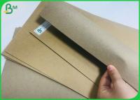 China 80gsm 140gsm Recycled Wood Pulp Unbleached Kraft Paper Roll For Wrapping for sale