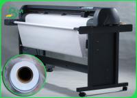 China 36 X 500ft Recyclable 80gsm White Plotter Paper For Architecture and Engineering for sale