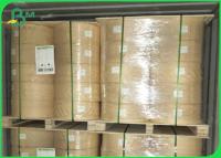 China FDA Food Grade Kraft Paper Roll For Straws / Tube Solid Color 60gsm for sale