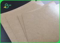 China 300gsm + 15g PE Coated Brown Kraft Paper For Fried Food Waterproof And Oilproof for sale