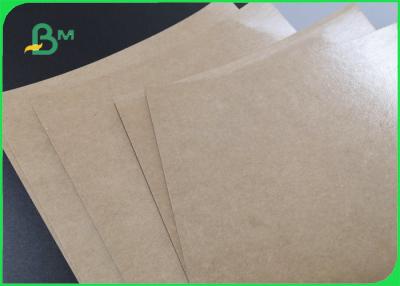 China 300gsm + 15g PE Coated Brown Kraft Paper For Fried Food Waterproof And Oilproof for sale