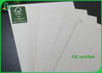 China Uncoated 2mm Grey Hard Board Recycled Pulp High Stiffness For Making Gift Box for sale