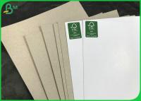 China Recycled Pulp White Surface Brown back board 230g 300g Duplex Packaging Paper for sale