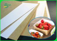 China Greaseproof 300gr 325gr White Top Clay Kraft Back Food Box Paper Board for sale