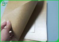 China Brown Front Side Coated Kraft Paper 300g + 15g PE Making Salad Bowl In Rolls for sale
