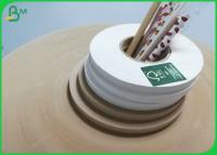 China FDA Certified 60g 15mm Brown Straw Paper Rolls Grade AA As Drinking Material for sale