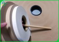 China FDA Certified 60g 15mm Brown Straw Paper Rolls Grade AA As Drinking Material for sale