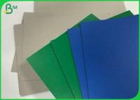 China Durable 1.5mm 1.8mm Recycled Green Mounted Grey Paper Cardboard Sheets 70 * 100cm for sale