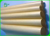 China Natural Wood Pulp 40gsm + 10g PE Coated Brown Kraft Paper For Wrapping Baguette for sale