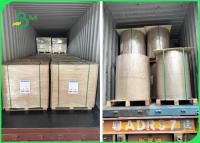 China Natural Wood Pulp 40gsm + 10g PE Coated Brown Kraft Paper For Wrapping Baguette for sale