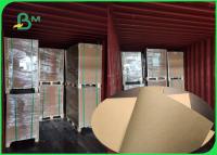 China Food Grade 1100mm Brown Kraft Paper Roll For Shoe Box Folding Resistance for sale