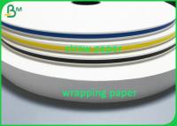 China Food Grade Certification Straw Wrapping Kraft Paper 24g 28g 25mm 44mm In Rolls for sale