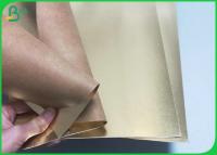 China 150cm * 110 Yards 0.55mm Golden Water Proof Paper For Handbags Or Storage Bags for sale