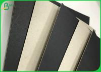 China Recycled Pulp 2MM Thick Black / White Colorful Covered Grey Backing Paperboard for sale