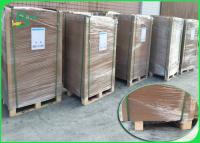 China Recycled PE Paper Food Safe Rigid Brown Kraft Paper 350gsm Sheet for sale
