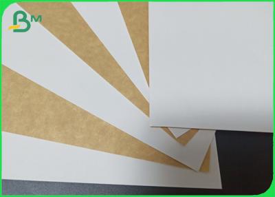China Food Package Single Side White Coated Kraft Back Paper In Roll for sale