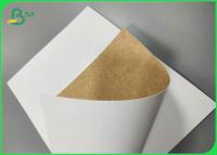 China Food Grade 250gsm 300gsm White Top Kraft Back Paper Printable Food Packaging for sale