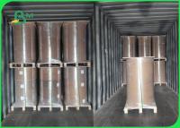 China 40gsm Brown Kraft Paper Roll For Food Packaging For Shopping Bag for sale