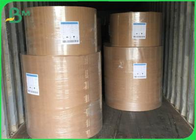 China Food Grade 120gsm Brown Kraft Paper Jumbo Roll For Paper Bags for sale
