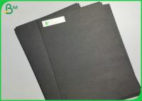 China 180gsm To 500gsm Recycled Pulp Uncoated stationery Solid Black Paperboard roll for sale