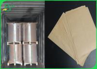China FDA Certified 50gsm 50gsm 60gsm Food Packaging Natural Brown Kraft Paper Jumbo Roll for sale