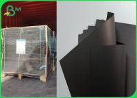 China Uncoated Strong Soild Black Cardboard Sheets With 250gsm 300gsm for sale