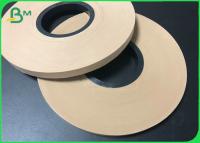 China Biodegradable Brown 60gsm Kraft Strip Paper Reels FDA Approved Paper Straw Raw Material for sale