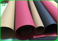 China Fabric Material Full Colour 0.55mm Thick Washable Kraft Paper Roll 1.5m width for sale