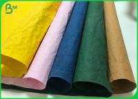 China Fabric Material Full Colour 0.55mm Thick Washable Kraft Paper Roll 1.5m width for sale
