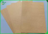 China Good Tensile Strength Brown color Virgin Kraft paperboard for luxury Packaging bag for sale