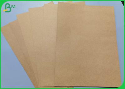 China Good Tensile Strength Brown color Virgin Kraft paperboard for luxury Packaging bag for sale
