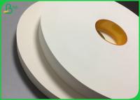 China 28gsm 38mm 44mm White Straw Wrapping Paper For Packaging Single Straw for sale
