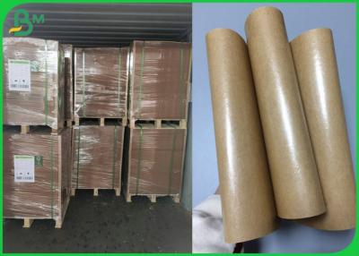 China 300g + 15g PE Greaseproof Kraft Liner Brown Color With 31inch 59inch  Wide for sale
