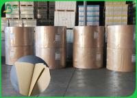 China 80gsm+15gsm Food grade PE coated kraft paper for fast food packaging for sale