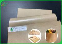 China Oilproof 250g + 10g PE Coated Food Grade Brown Kraft Paper In Roll for sale