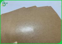 China Oilproof 250g + 10g PE Coated Food Grade Brown Kraft Paper In Roll for sale