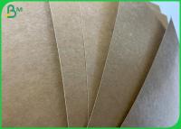 China Oilproof 250g + 10g PE Coated Food Grade Brown Kraft Paper In Roll for sale
