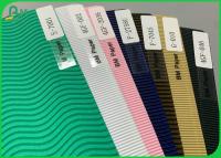 China Gift Wrapping Colored Corrugated Board 150g 2ply Paper Sheet For Handwork for sale