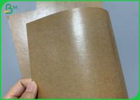 China 180g + 18g Food Grade Single Side Jumbo PE Coated Brown Kraft Paper Roll for sale