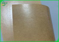 China 180g + 18g Food Grade Single Side Jumbo PE Coated Brown Kraft Paper Roll for sale