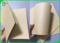 China Uncoated Type 100gsm 120gsm Food Grade Brown Kraft Paper For Paper Bag for sale