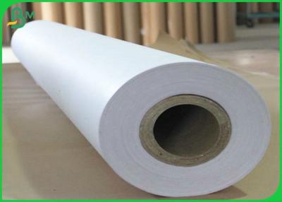 China Uncoated 92 Bright White Plotter Paper  2''  Core 80GSM 30'' x 150' for sale