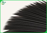 China Wood Pulp 300g Double - sided Black Cardboard For CD Box 787mm Roll for sale