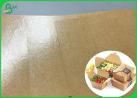 China 250g Natural Food Grade Brown Kraft Paper Roll For Salad Box 70cm x 100cm for sale