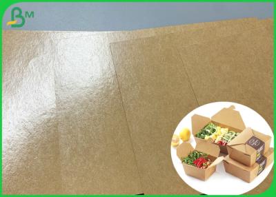 China 250g Natural Food Grade Brown Kraft Paper Roll For Salad Box 70cm x 100cm for sale