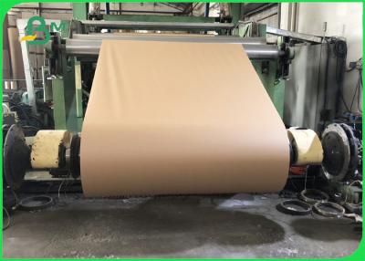 China 50gsm Unbleached Unwaxed Uncoated Natural Food Grade Brown Kraft Paper for sale