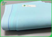 China 50g 55g White Blue Color Carbonless Copy Paper Wood Pulp Roll for sale