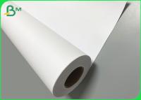 China Size Customized White 80gsm Garment CAD Plotter Paper Roll For Designers for sale
