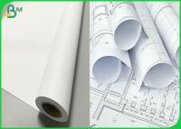 China Plotter Paper Matt 80gsm 61cm x 50m A1 A2 Inkjet Plotter Uncoated Paper for sale
